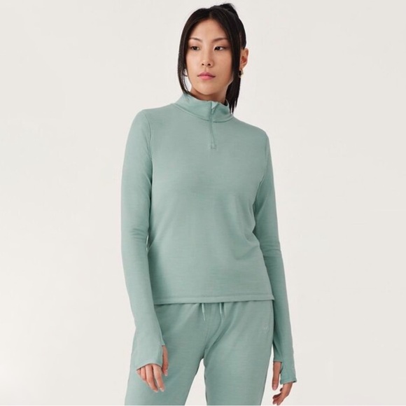 allbirds | Tops | Allbirds Natural Run Mid Layer Half Zip Pullover In ...